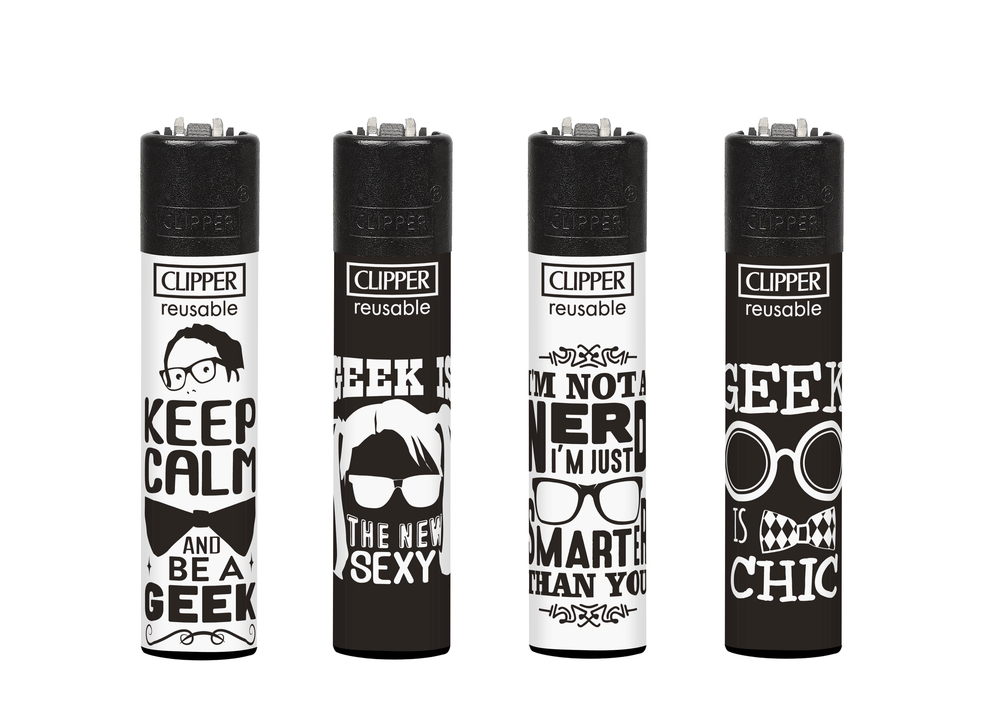 Wholesale Clipper Classic Large Lighters Nerd Sentences - TPB Marketplace