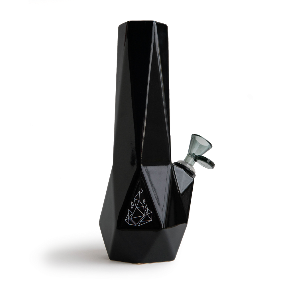 Wholesale BRNT Designs Hexagon Ceramic Bong - Black - TPB Marketplace