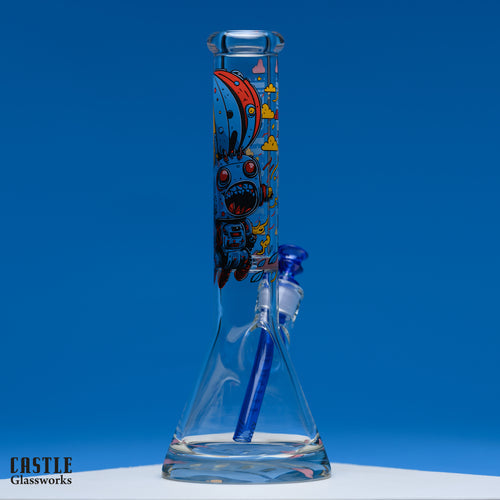 Wholesale Castle Glass 14" Beaker Bong - Robot - TPB Marketplace