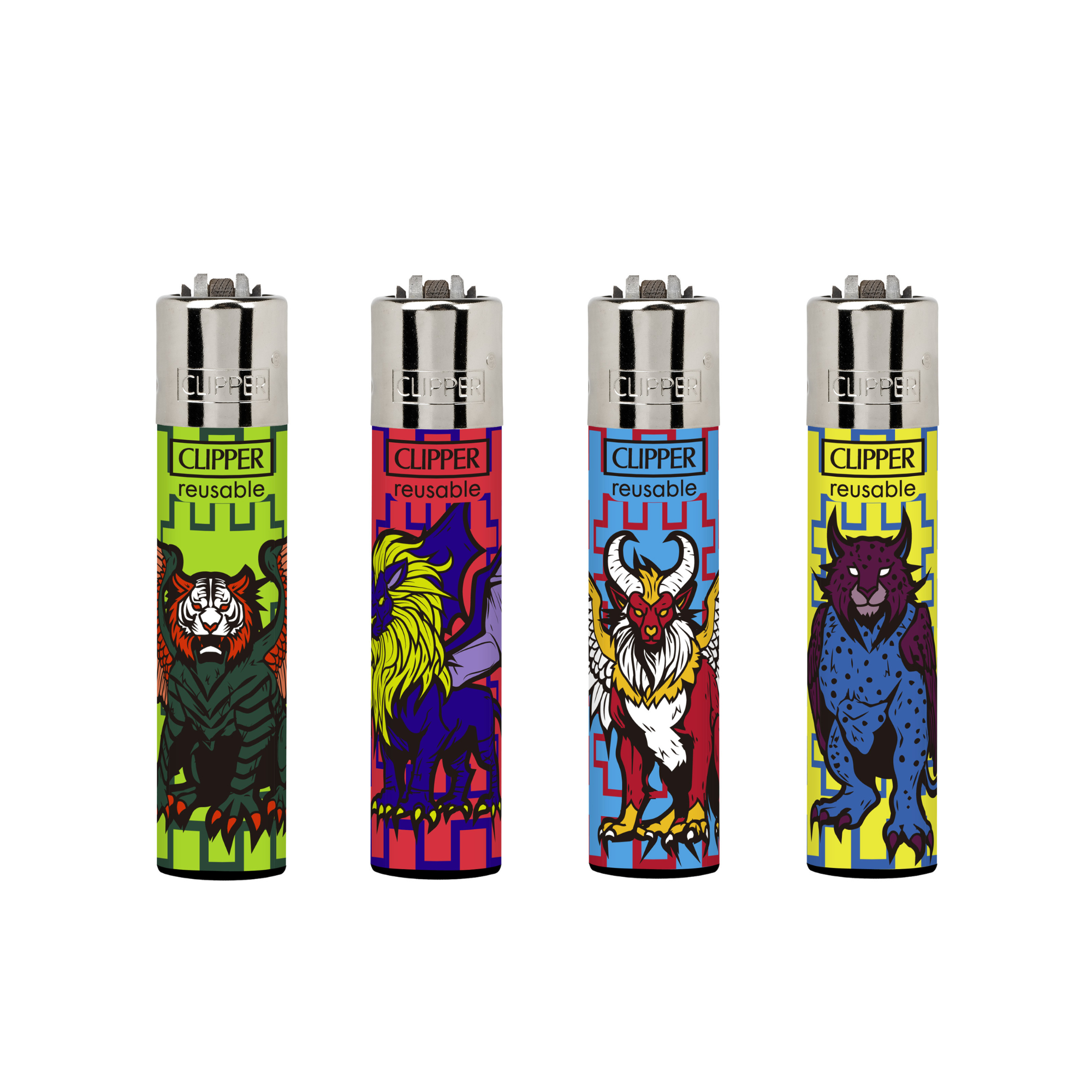 Wholesale Clipper Classic Large Lighters Random Creatures Pattern - TPB ...
